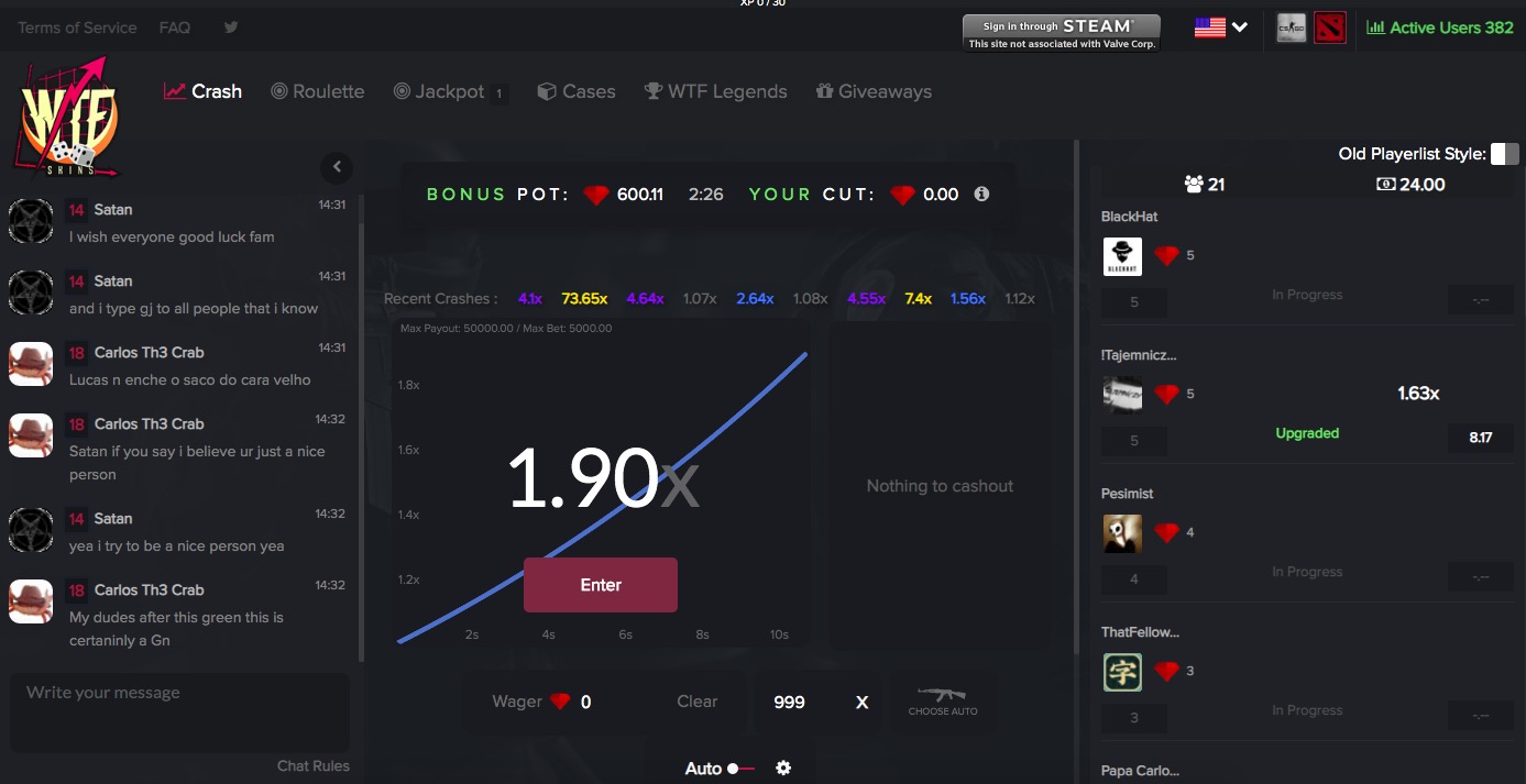 CSGO Betting Site Review: WTF Skins